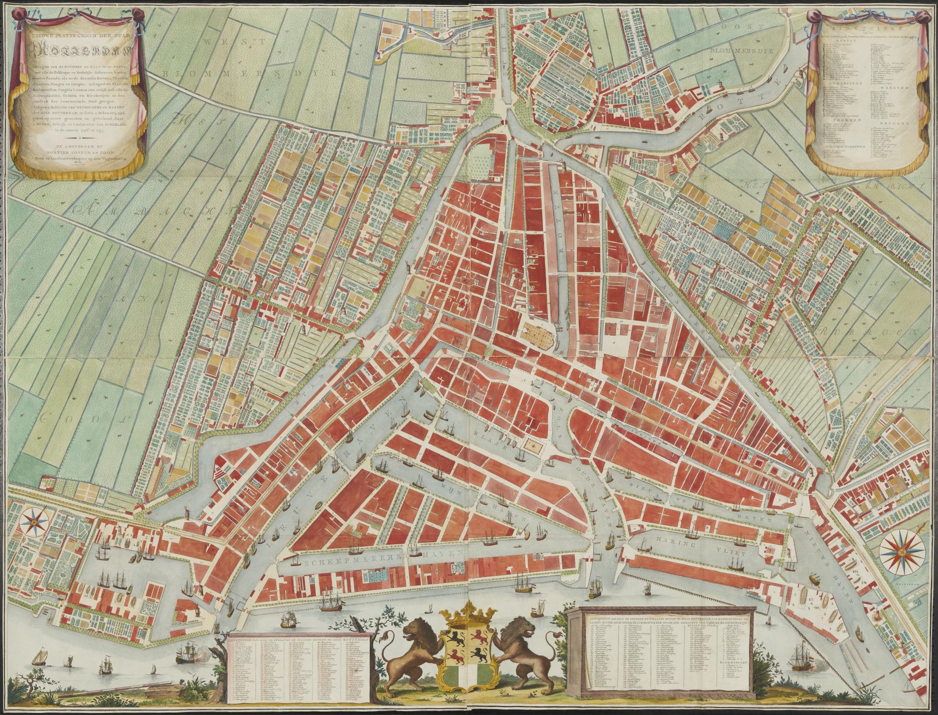Rotterdam rond 1800; ontdek de kaart van Andries Munro | Stadsarchief ...